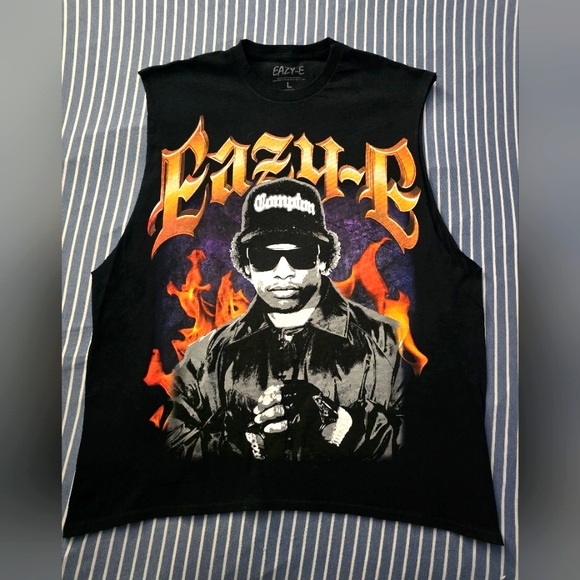 Eazy-E | Shirts | Oversized Graphic Black Eazy E Sleeveless Shirt ...